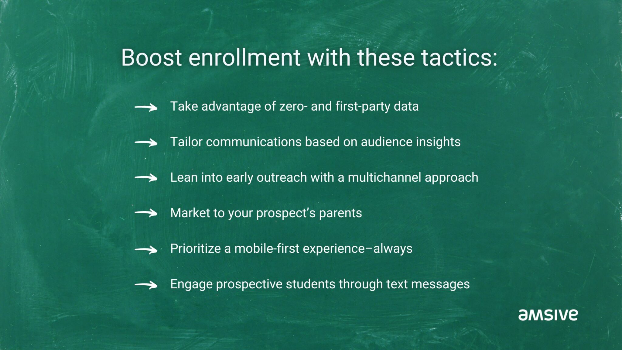 9 Ways to Supercharge Your Student Enrollment | Amsive